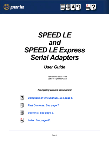 Perle SPEED LE1P Express User guide | Manualzz
