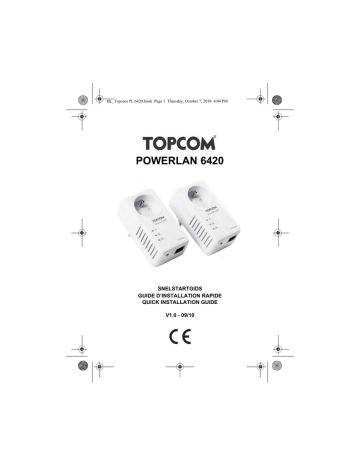 Topcom Powerlan 6420 Installation guide | Manualzz