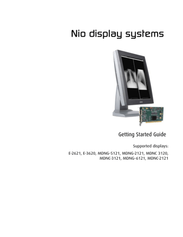 Display installation. Barco E-3620 MA, MDNG-2121, MDNG-6121, Nio ...