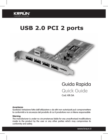 Kraun USB 2.0 PCI Manual | Manualzz