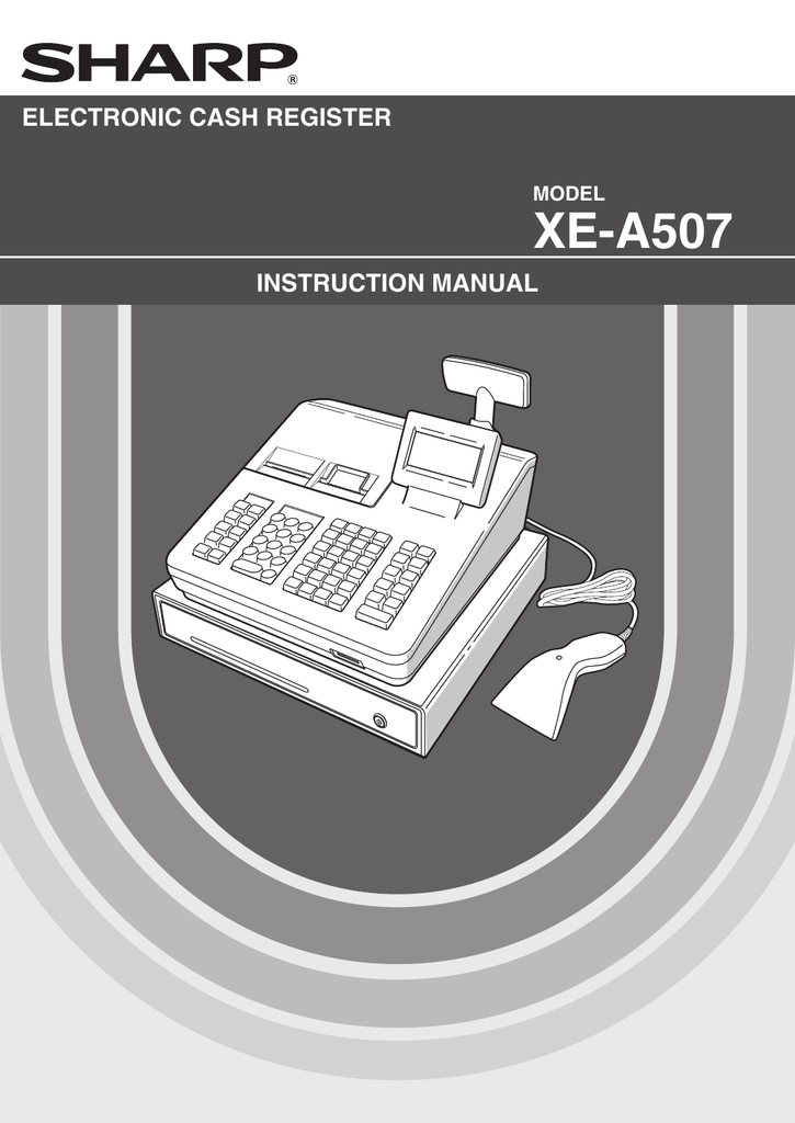 Sharp XE-A507 User manual | Manualzz