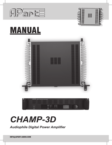 APart CHAMP-3D audio amplifier Specification | Manualzz
