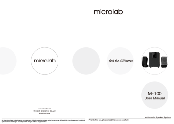 Microlab M-100 User manual | Manualzz