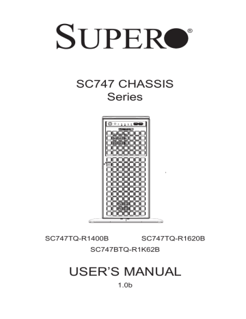 Supermicro SuperChassis 747BTQ-R1K62B User's manual | Manualzz