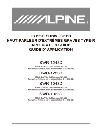 Alpine SWR-1223D null | Manualzz