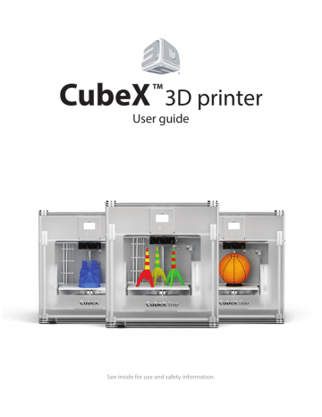3D Systems CubeX User guide | Manualzz
