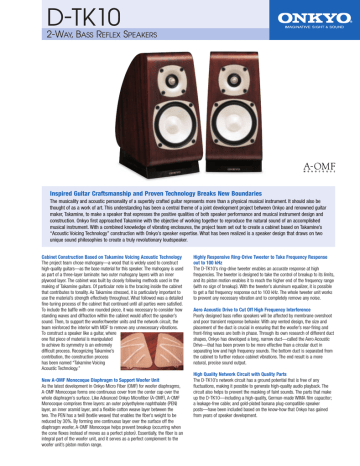 ONKYO D-TK10 Specification | Manualzz