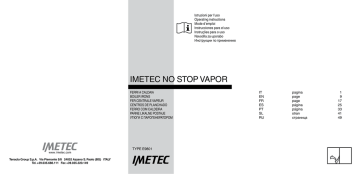 Imetec E9801 Operating instructions | Manualzz