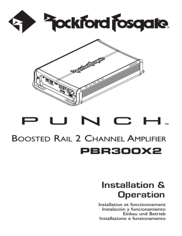 Rockford PBR300X2 audio amplifier null | Manualzz