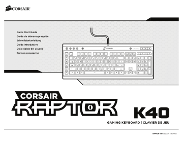 Corsair Raptor K40 Instruction manual | Manualzz