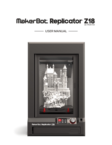 MakerBot Replicator Z18 User manual | Manualzz