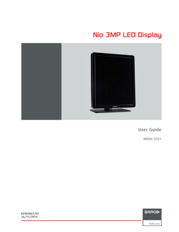 Barco Nio Color 3MP LED User guide | Manualzz