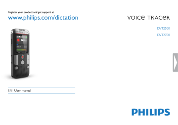 Philips Voice Tracer 2500 User manual | Manualzz