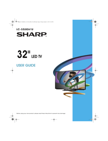 Sharp LC-32LB261U 32" Full HD Black LCD TV User guide | Manualzz