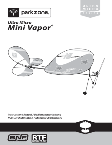 ParkZone Mini Vapor RTF Instruction manual | Manualzz