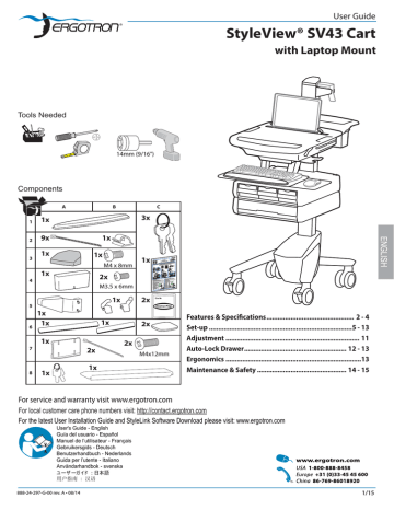 Ergotron StyleView User guide | Manualzz