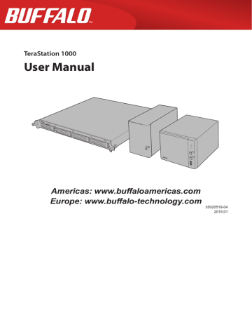 Buffalo TS1400D TeraStation 1400 4TB User manual | Manualzz