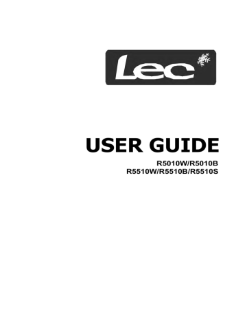 LEC R5010 User guide | Manualzz