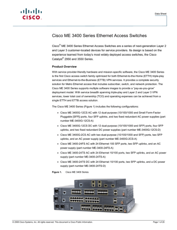 Cisco RCKMNT-1RU Datasheet | Manualzz