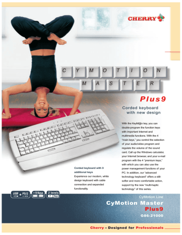 Cherry CYMOTION PLUS 9 KEYBOARD Datasheet | Manualzz