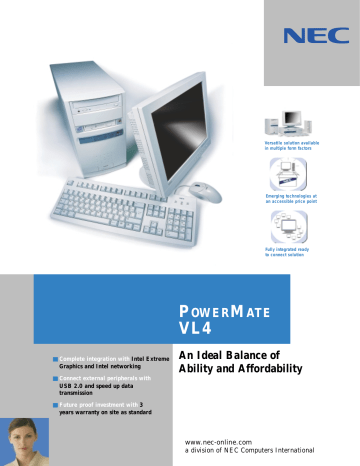 NEC POWERMATE VL4 Datasheet | Manualzz