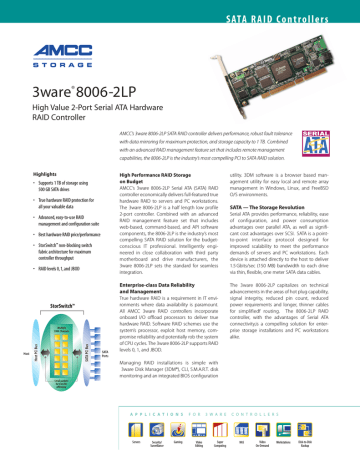 LSI 8006-2LP 2-port SATA RAID Controller Datasheet | Manualzz