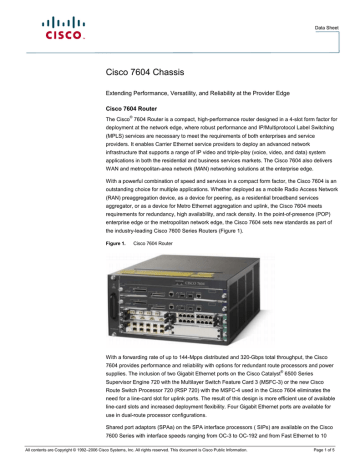 Cisco High-Speed Fan Module Datasheet | Manualzz