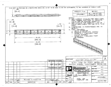 Panduit 24-port modular patch panel Datasheet | Manualzz