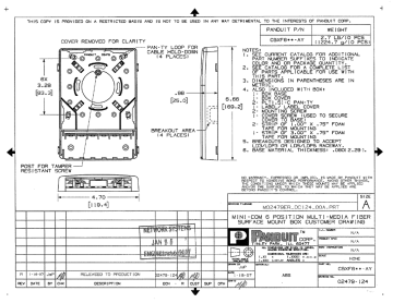 Panduit 6-port Surface Mount Box Datasheet | Manualzz