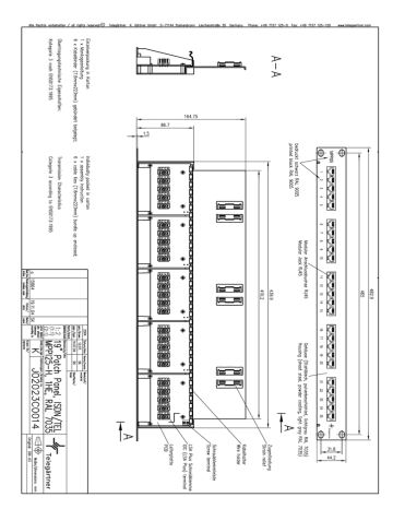 Telegärtner 25-port ISDN patch panel Datasheet | Manualzz