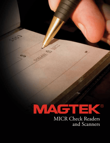 MagTek MICR Check Reader Excella STX, Excella, MICRImage, Excella MDX ...