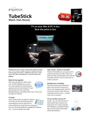 Equinux TubeStick Starter Pack Datasheet | Manualzz