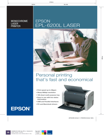 Epson EPL-6200L Datasheet | Manualzz