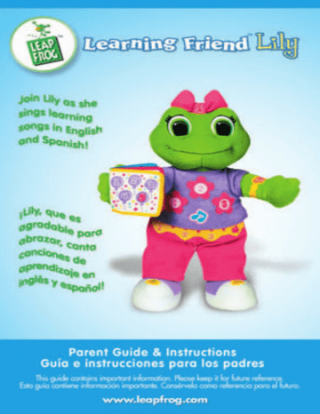 Leap Frog Learning Friend Lily, 13140 Datasheet | Manualzz