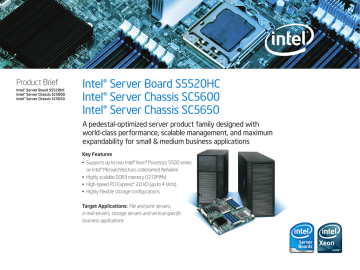 Intel Server Board S5520HC Datasheet | Manualzz
