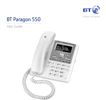 British Telecom Paragon 550 Datasheet | Manualzz