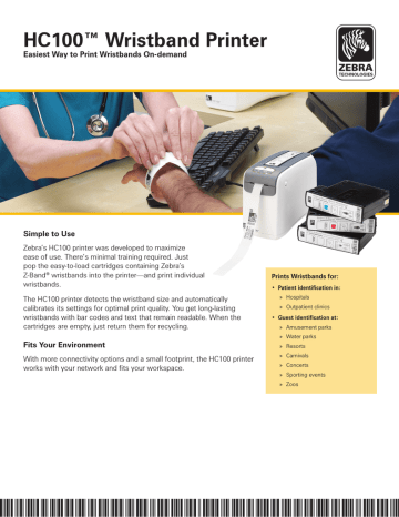 Zebra HC100 Datasheet | Manualzz