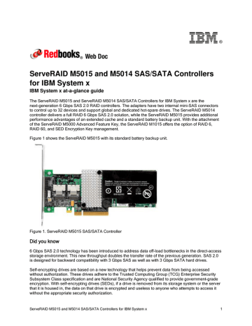IBM ServeRAID Datasheet | Manualzz