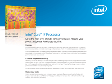 Intel Core i7-960 Datasheet | Manualzz