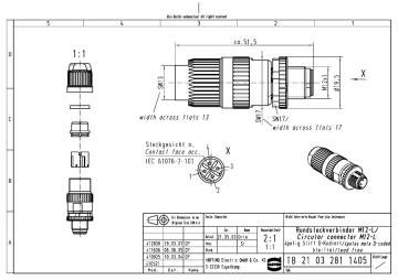 Harting HARAX M12 Connector 4-polig, D coded Fiche technique | Manualzz