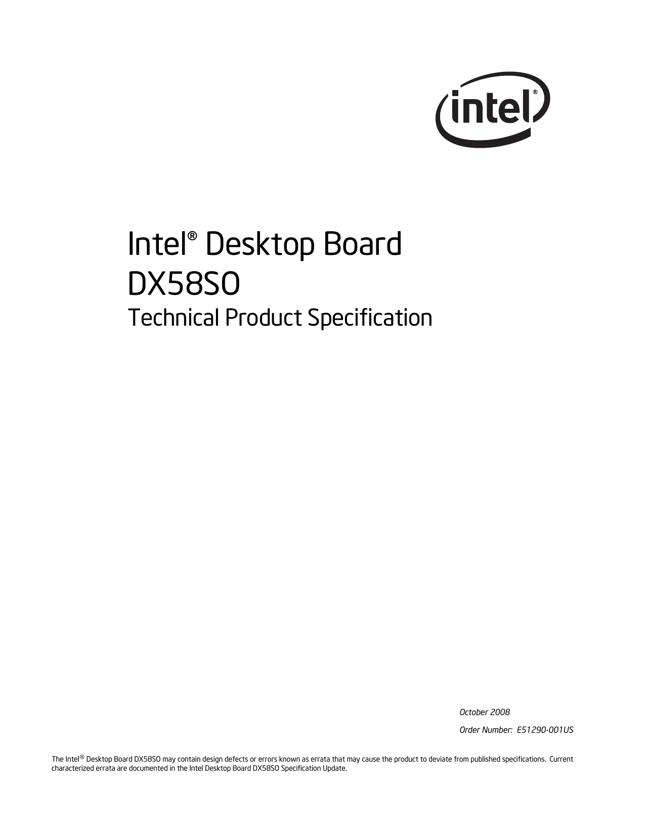Intel BLKDX58SO-10PACK motherboard Datasheet | Manualzz