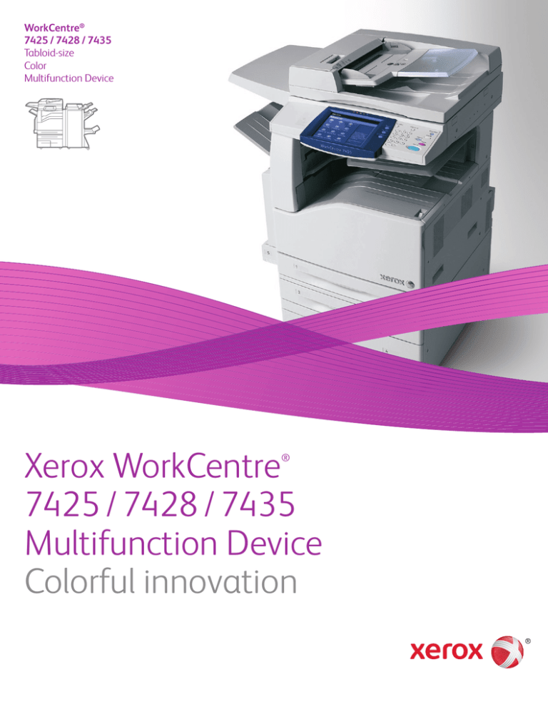 Xerox 7435_A, 7435_T, 7425_A Datasheet | Manualzz