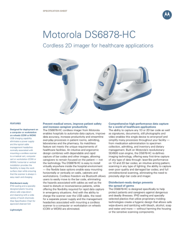 Zebra DS6878-HC Datasheet | Manualzz