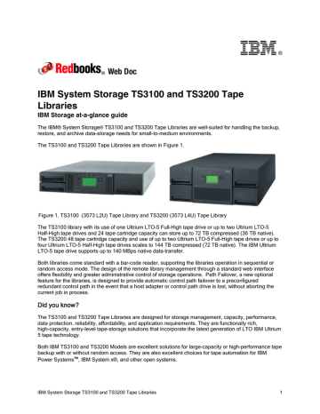 IBM 3573 Left Upper 4U Magazine Datasheet | Manualzz