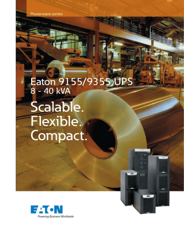 Eaton Powerware 9155-8-NL-10-32x7Ah-MBS Datasheet | Manualzz