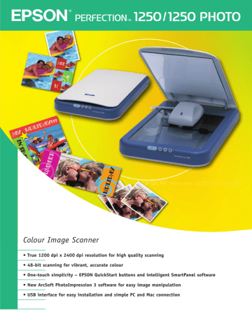 Epson Perfection 1250 Datasheet | Manualzz