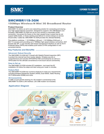 SMC Barricade SMCWBR11S-3GN Datasheet | Manualzz