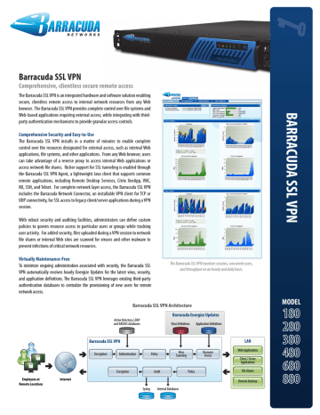 Barracuda Networks SSL-VPN 680 Datasheet | Manualzz