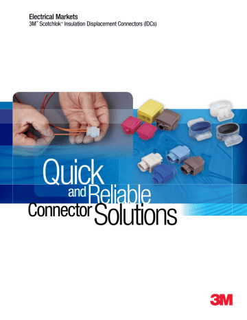 3M Scotchlok Datasheet | Manualzz