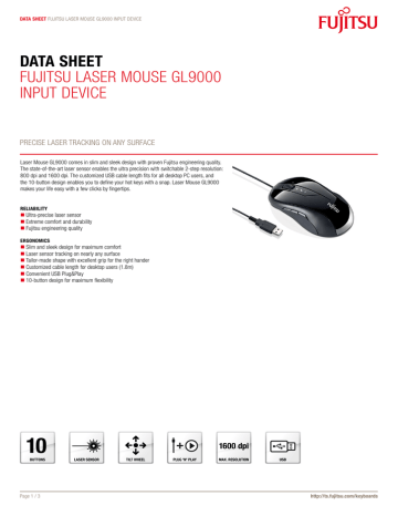Fujitsu GL9000 Datasheet | Manualzz